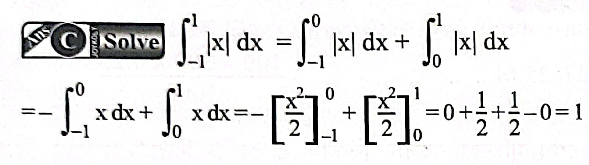 int_-1^1|x|dx=? | Address Academy Question
